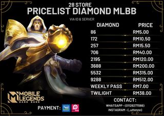 Weekly Daily Pass MLBB, Video Gaming, Gaming Accessories, In-Game ...