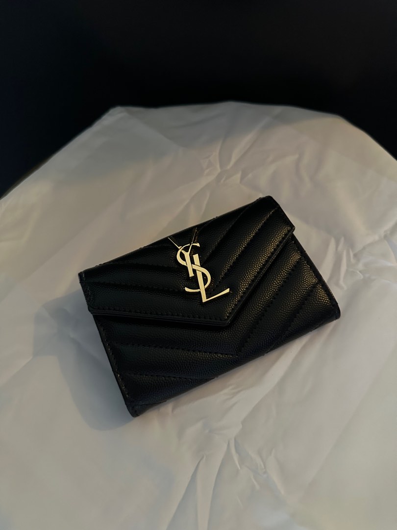 YSL small wallet, Luxury, Bags & Wallets on Carousell
