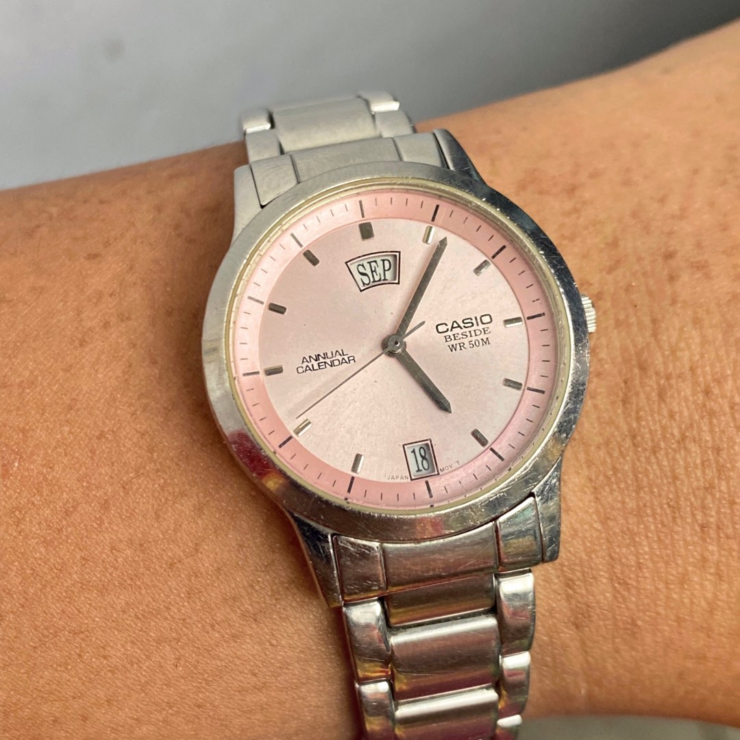 2005 Casio Beside Annual Calender BEL-102, Fesyen Wanita, Jam Tangan di ...