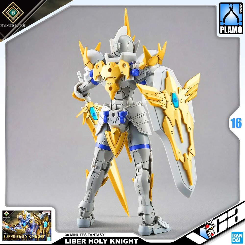 ⭐️ BANDAI NAMCO 30 MINUTES FANTASY 30MF LIBER HOLY KNIGHT ACTION FIGURE ...