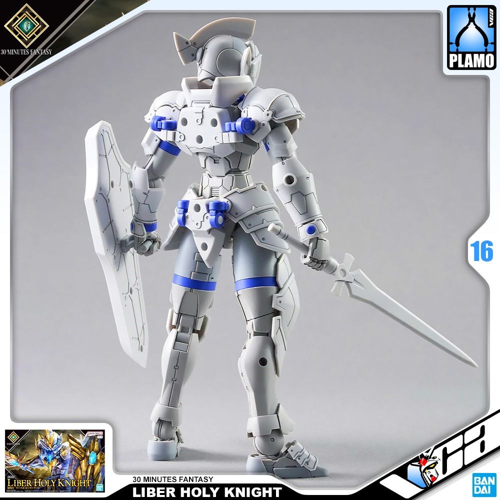 ⭐️ BANDAI NAMCO 30 MINUTES FANTASY 30MF LIBER HOLY KNIGHT ACTION FIGURE ...