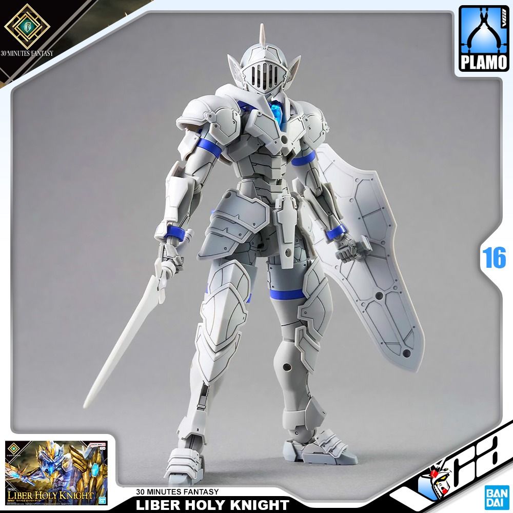 ⭐️ BANDAI NAMCO 30 MINUTES FANTASY 30MF LIBER HOLY KNIGHT ACTION FIGURE ...