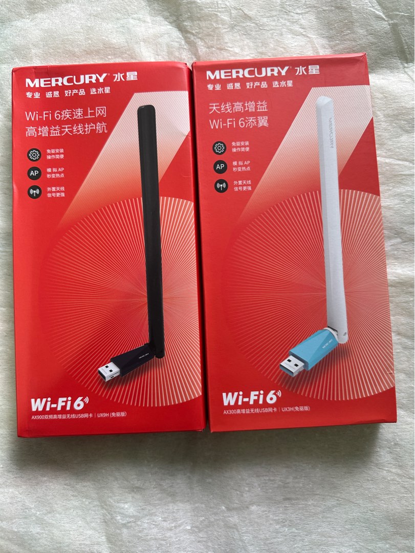 水星 MERCURY MW150UH UX3H UX9H usb無線網卡 windows網卡 wifi接收器 WIFI 6, 電腦＆科技 ...