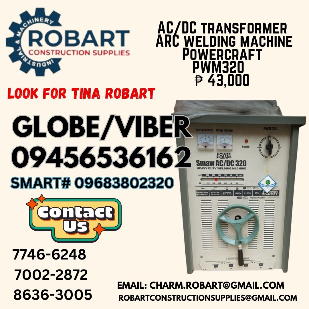 AC/DC transformer ARC welding machine Powercraft PWM320, Commercial ...