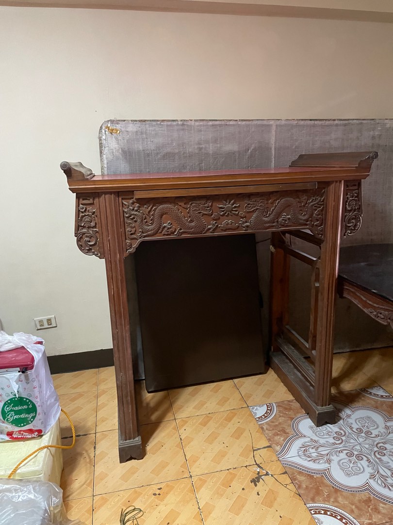 Altar table/Buddhist Niche Table Made of Solid Narra, Furniture & Home ...