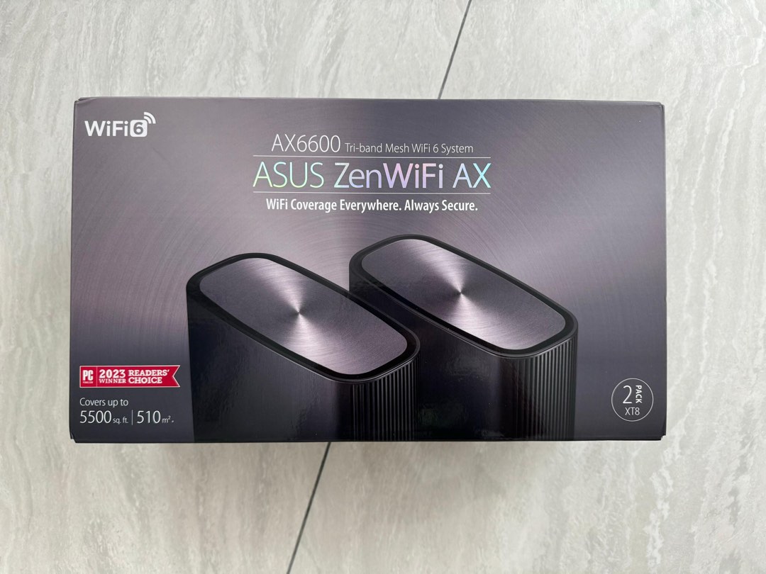 ASUS ZenWiFi XT8 Mesh Wifi System WiFi 6 Tri Band AX6600 Mesh Router ...