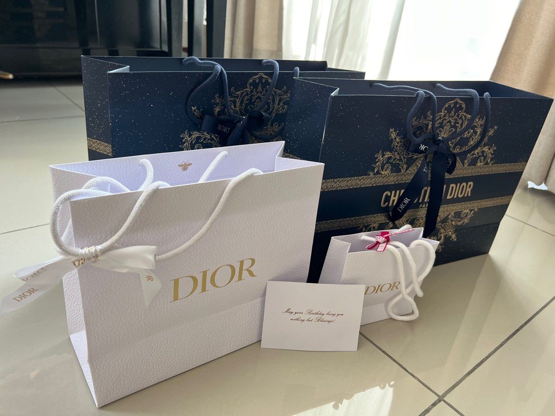 Authentic Dior Gift Bags with Ribbons from RM 10, Luxury, Bags ...