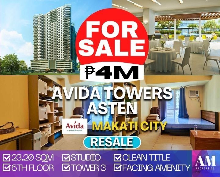 Avida Towers Asten Makati City Studio, clean title for Sale, Property ...