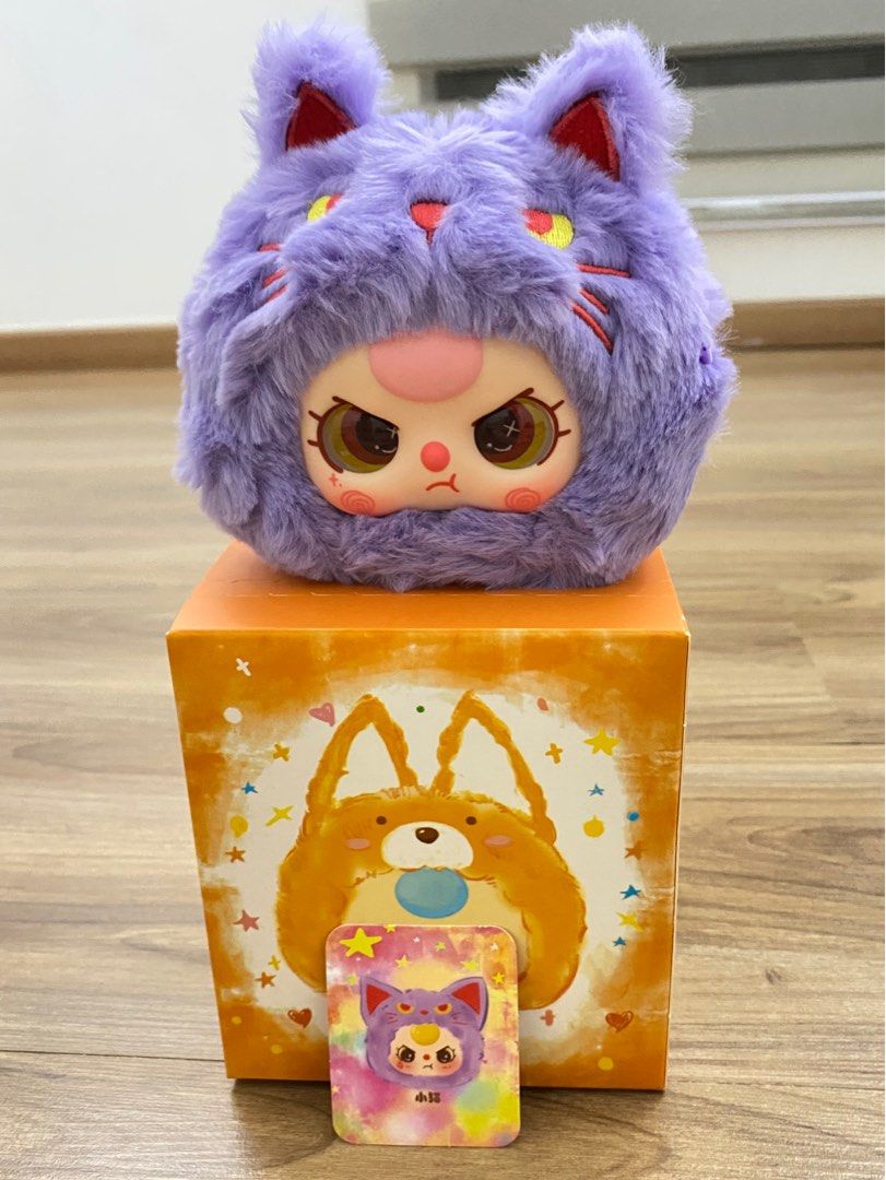 Baby Three Version 1, BB3 V1 Plush - Blue Elephant and Purple Kitten ...