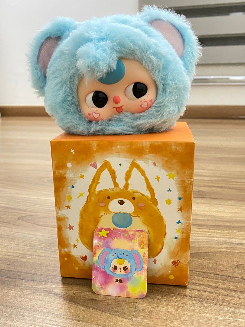 Baby Three Version 1, BB3 V1 Plush - Blue Elephant and Purple Kitten ...