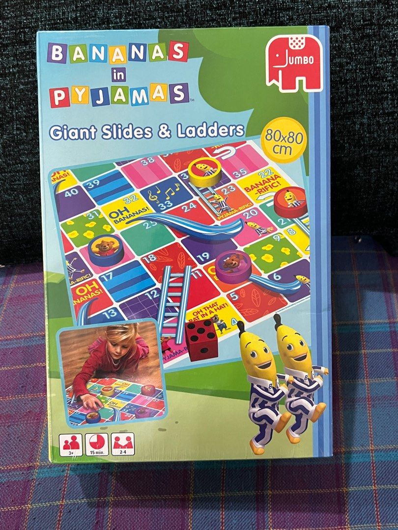 Bananas in Pyjamas - Giant Slides & Ladders - Size: 80X80cm - NEW- From ...