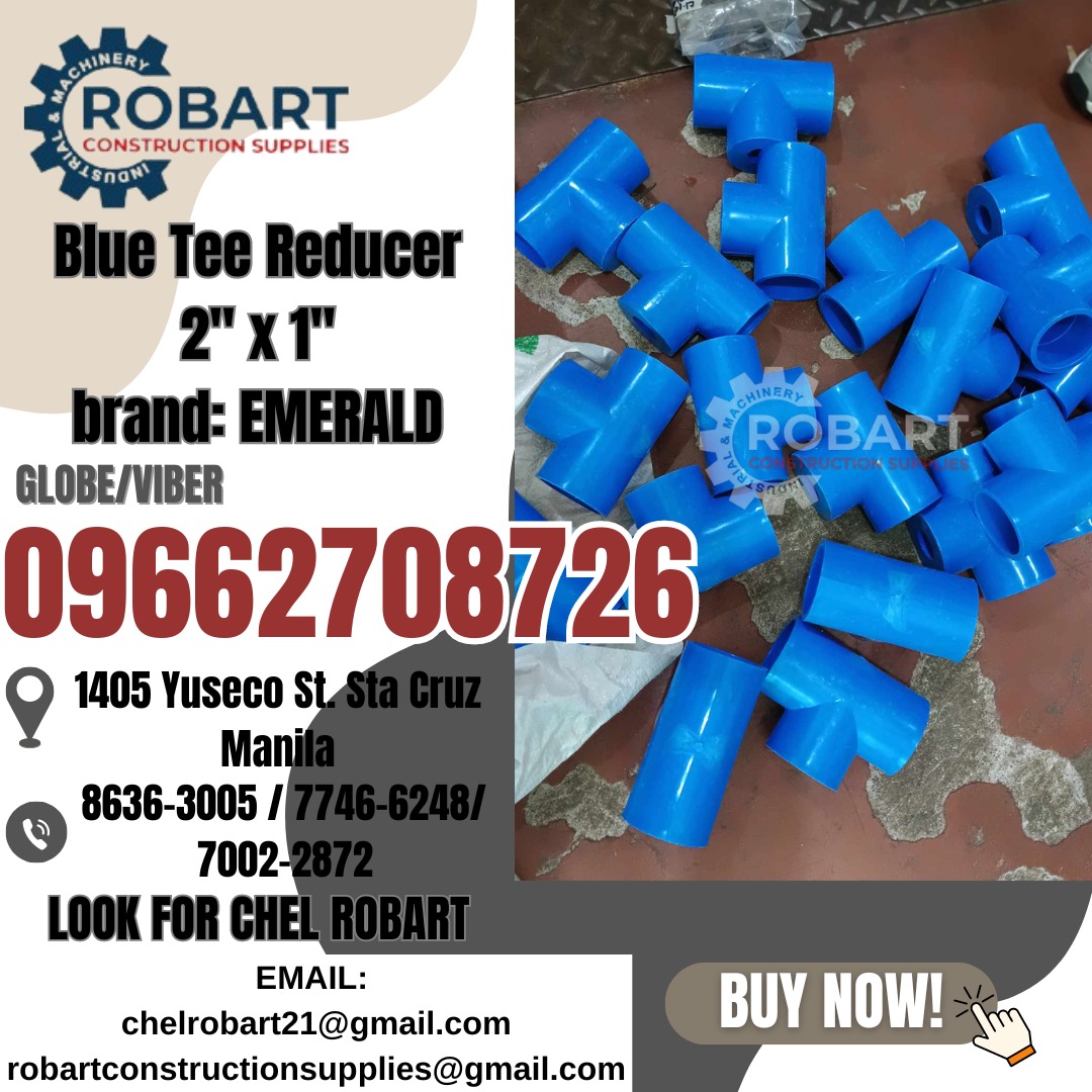 BLUE TEE REDUCER, Commercial & Industrial, Construction & Building ...