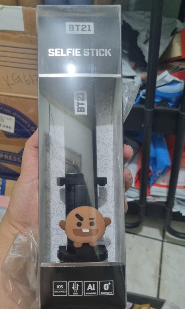 BT21 Shooky Selfie Stick, Hobbies & Toys, Memorabilia & Collectibles, K ...