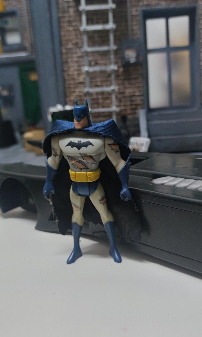 2in1 BTAS ANIMATED BATMOBILE (WITH BATWING) WITH BATTLE DAMAGE BATMAN ...