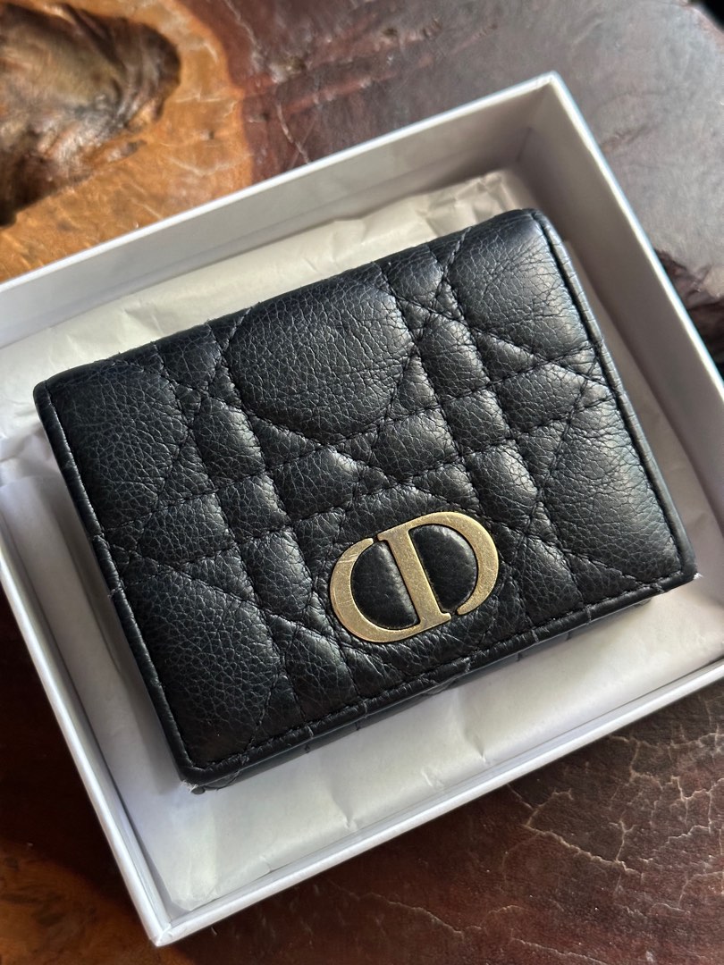 Christian Dior compact wallet, Luxury, Bags & Wallets on Carousell