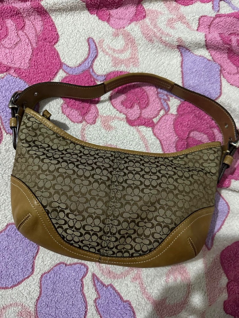 Coach Soho Hobo Bag in Brown Signature Canvas, Women's Fashion, Bags ...