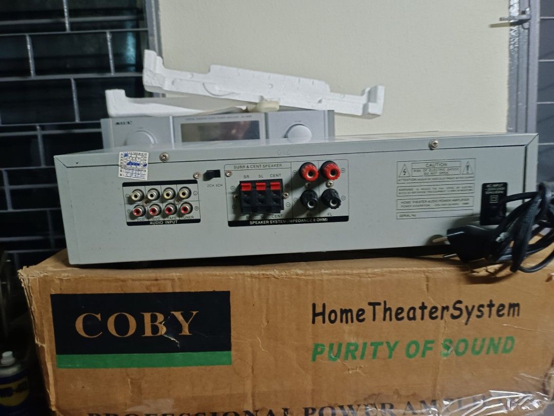 Coby Digital karaoke Hifi Amplifier AV-812, Audio, Soundbars, Speakers ...