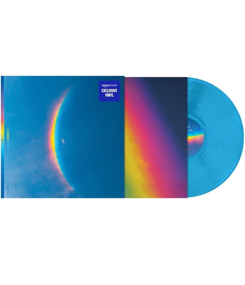 [預購]Coldplay 2024新專 Moon Music amazon exclusive blue vinyl/translucent ...