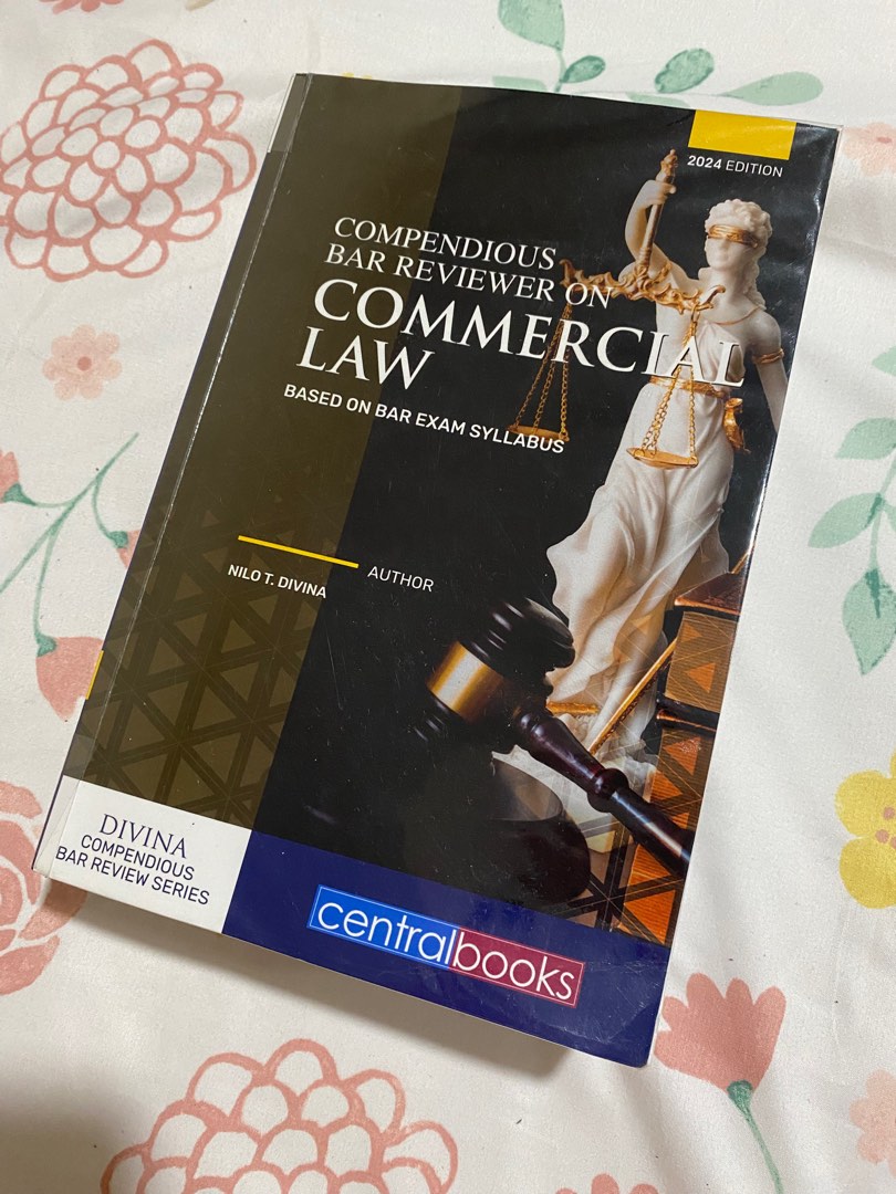 Compendious Bar Reviewer on Commercial Law by Dean Divina 2024, Hobbies ...