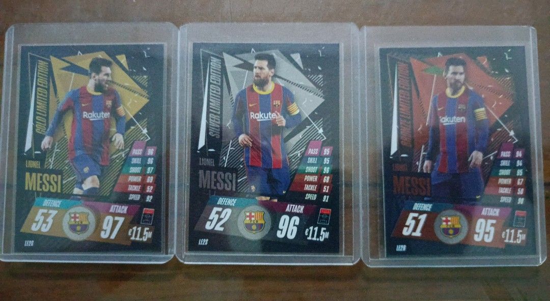 (Complete Set) Lionel Messi Topps Match Attax UCL UEFA Champions League ...