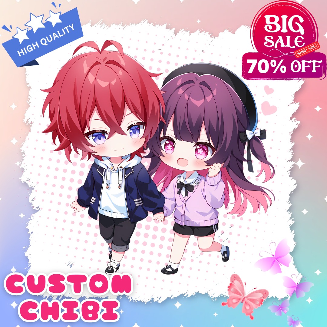 CUSTOM CHIBI ANIME | Chibi emotes | Chibi Character | Custom Chibi ...