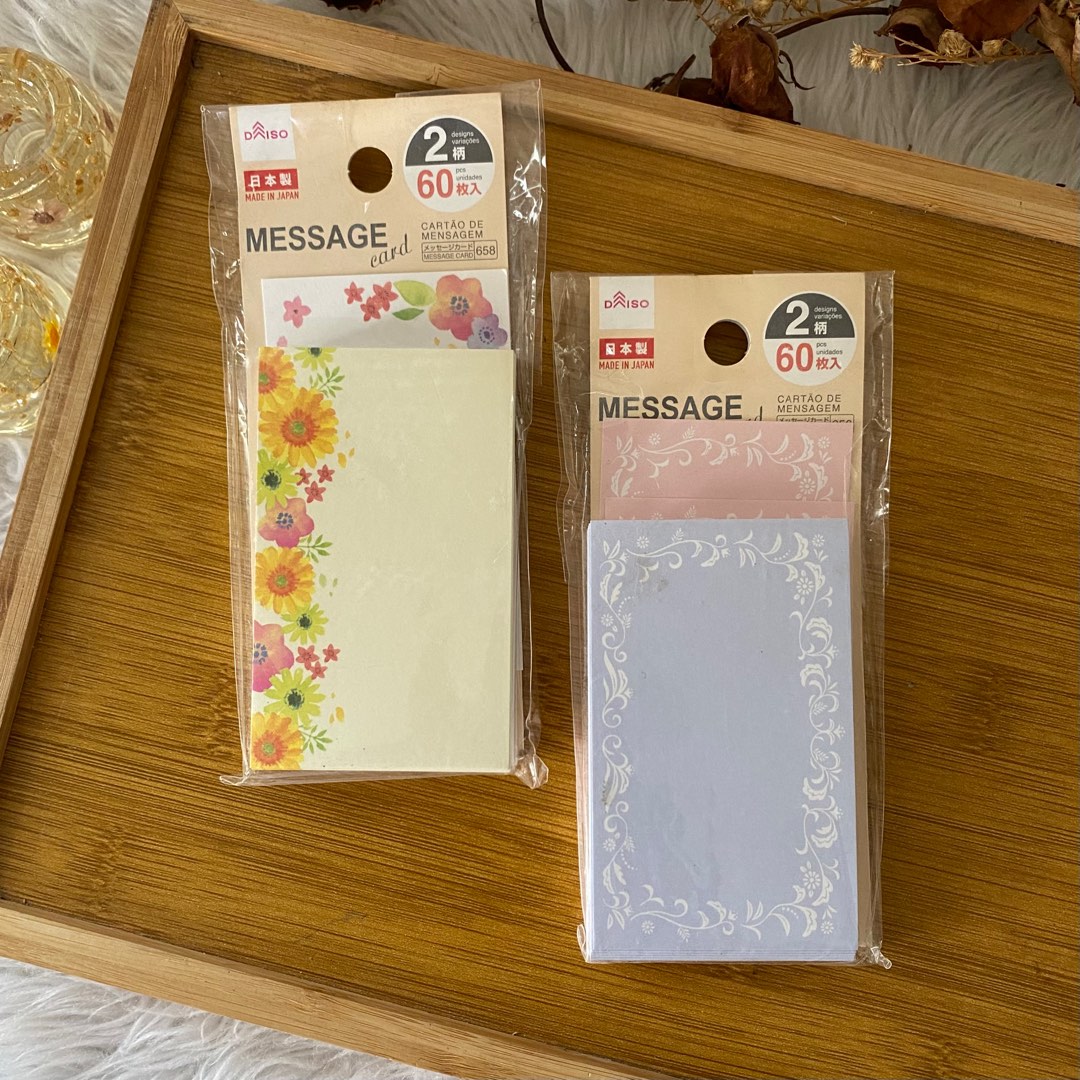 Daiso Japan Message Card, Hobbies & Toys, Stationary & Craft ...