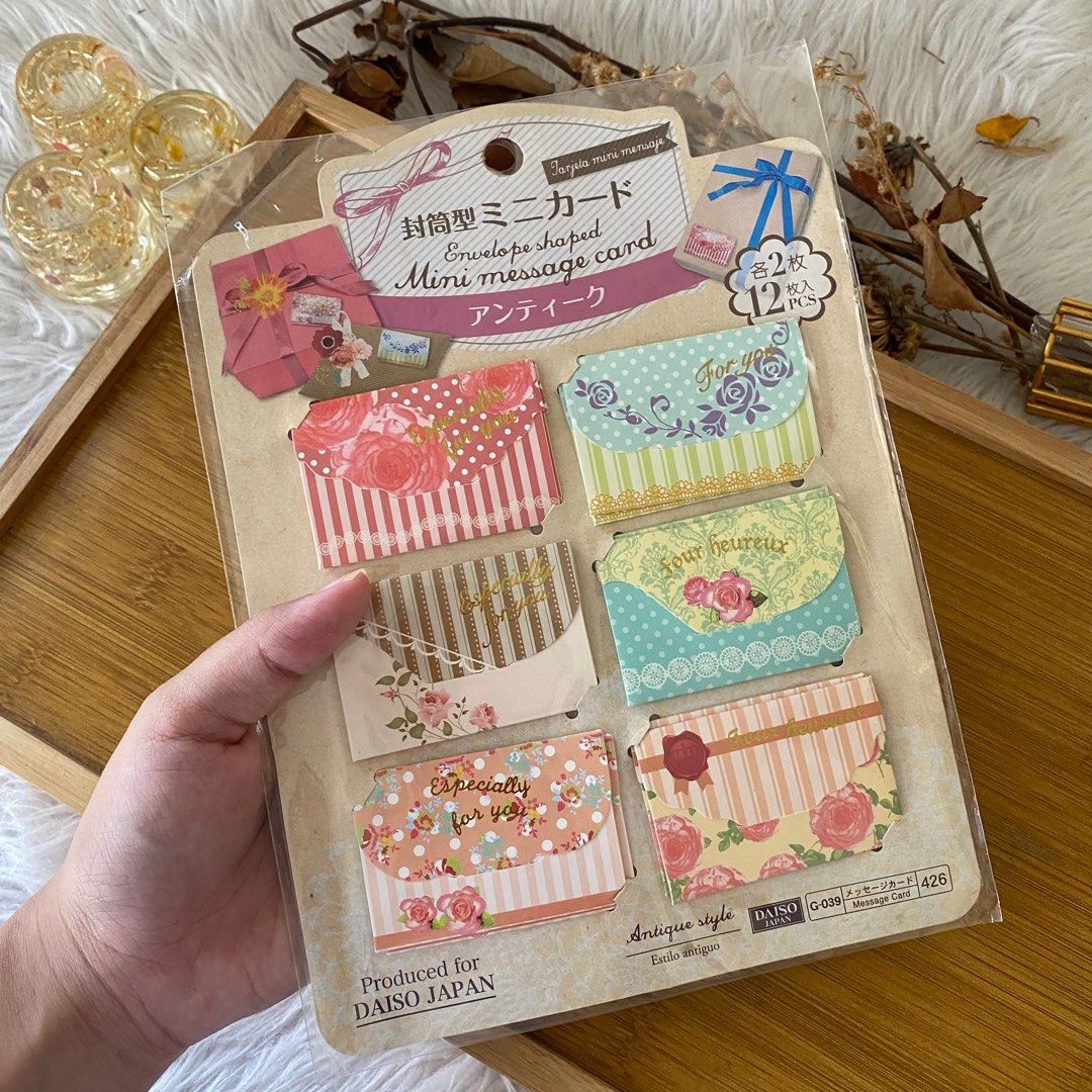 Daiso Japan Message Card, Hobbies & Toys, Stationary & Craft ...