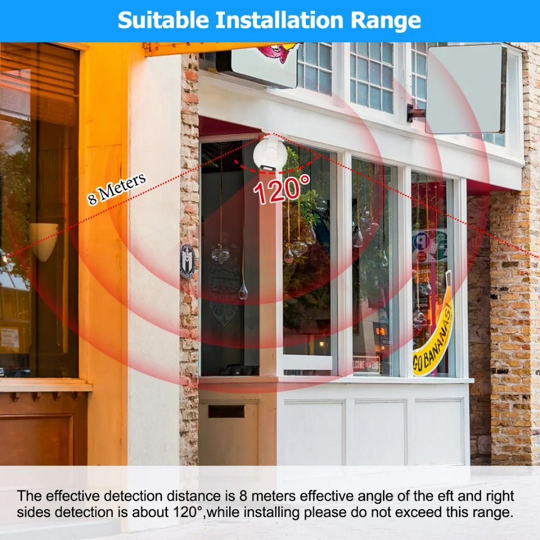 Daytech HW08 Welcome Chime Door Bell Doorbell Door Chime Shop Entry ...