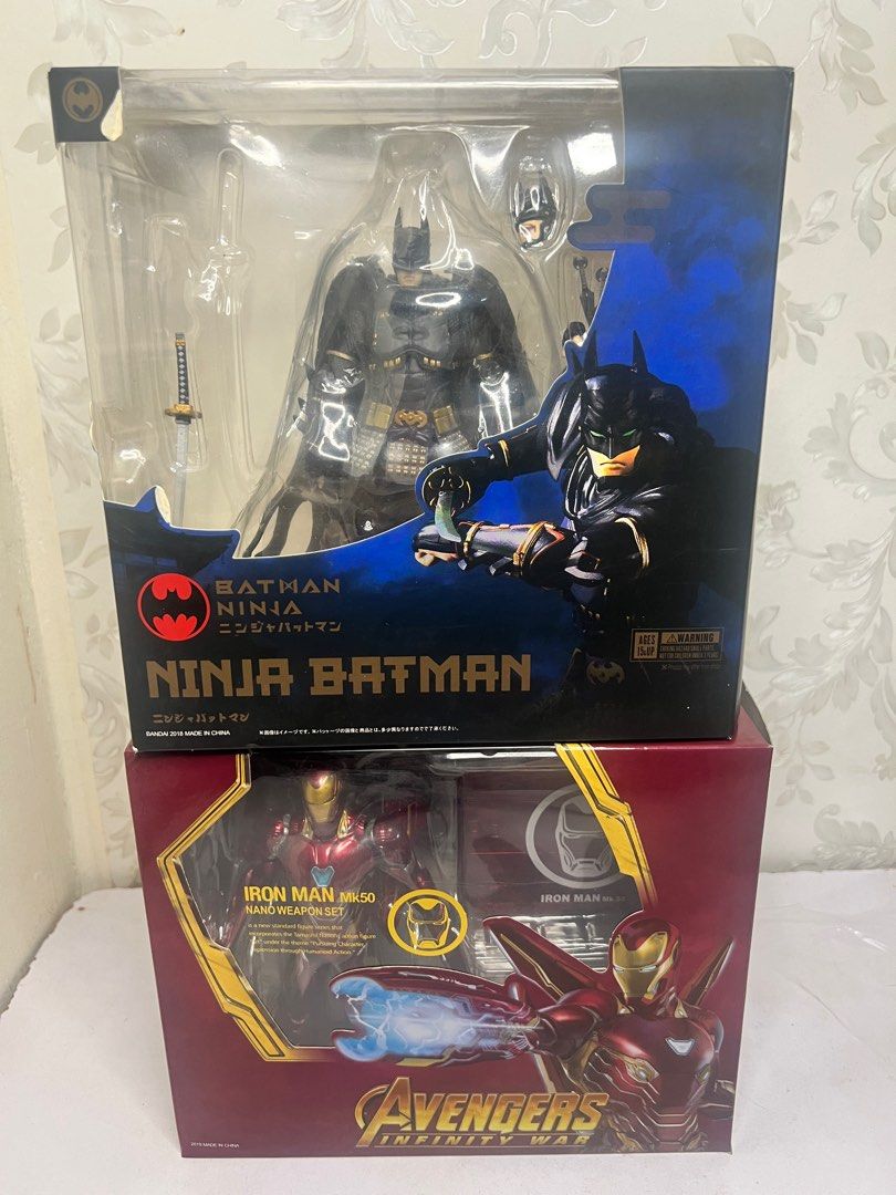 DC Comic Ninja Batman combo with Marvel Iron Man MK50, Hobbies & Toys ...