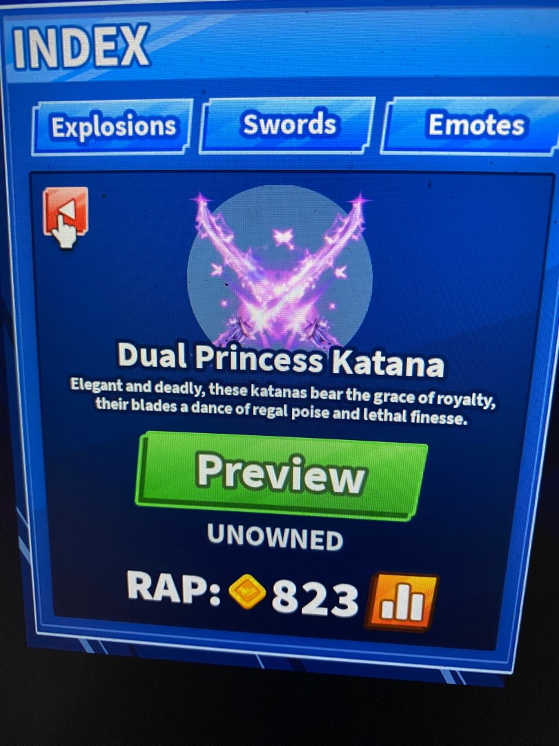 DUAL PRINCES KATANA BLADE BALL, Video Gaming, Video Games, Others on Carousell