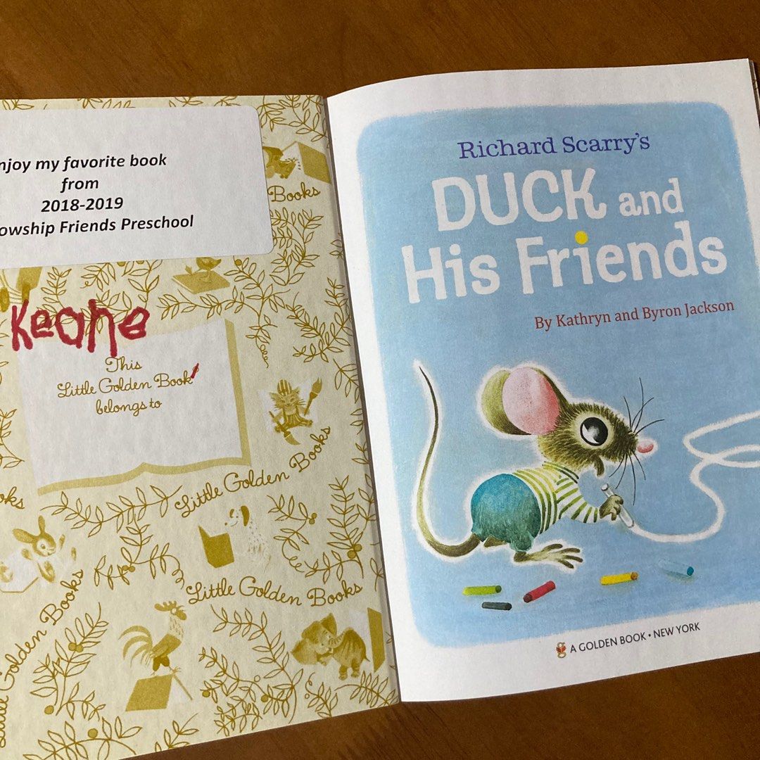 Duck and His Friends by Kathryn and Byron Jackson (Little Golden Book / Richard Scarry / Classic ...