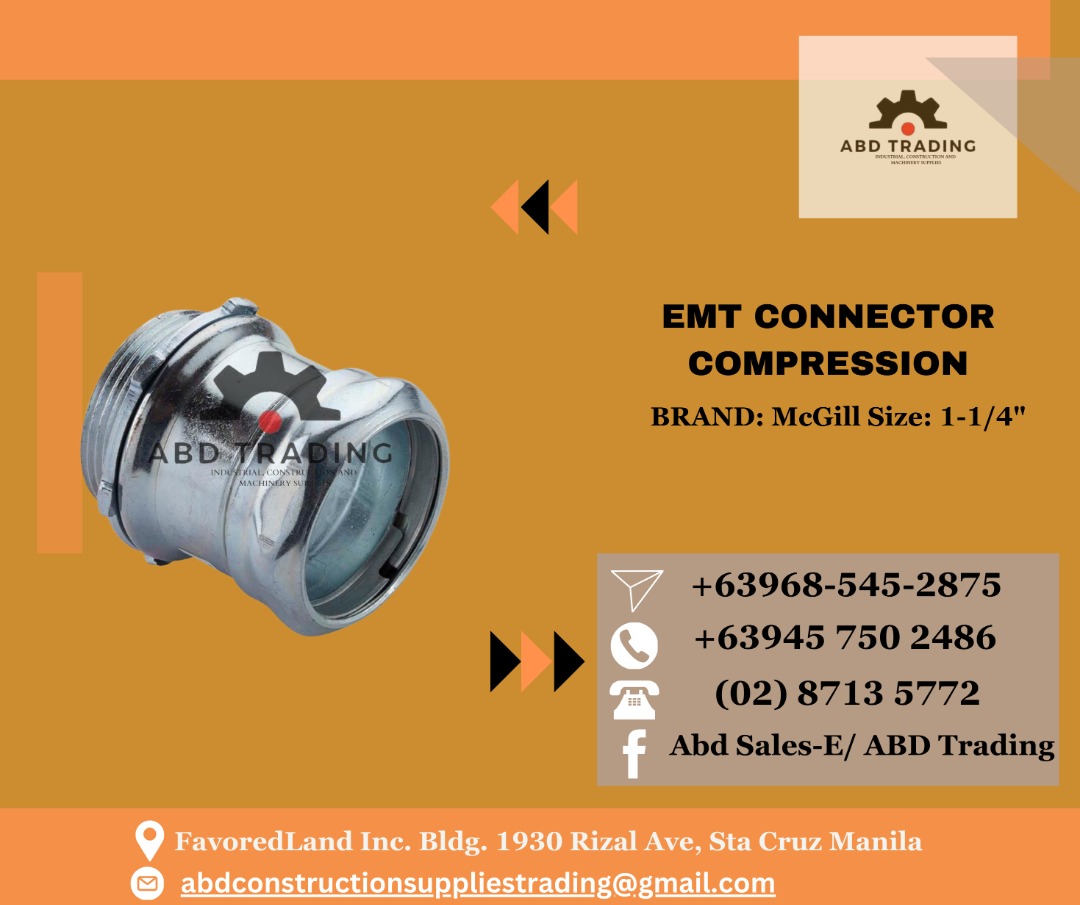 EMT CONNECTOR COMPRESSION, Commercial & Industrial, Construction Tools ...