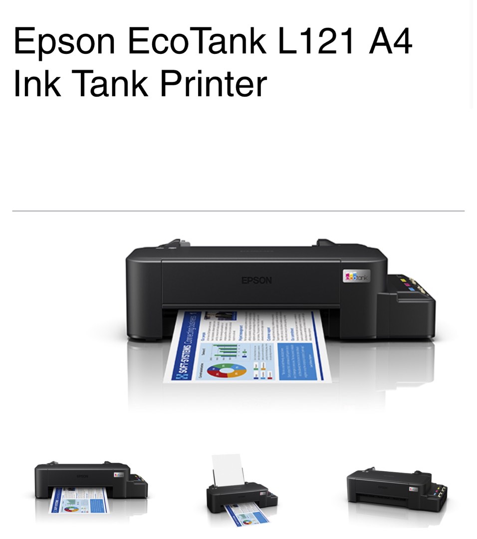 Epson L121 Ecotank with Free Ink (Same day Delivery), Computers & Tech ...