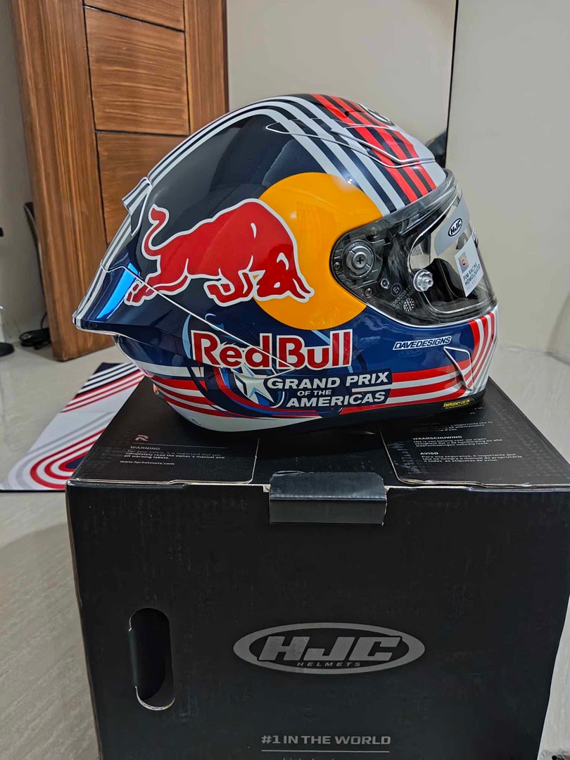Hjc rpha 1 Austin gp red bull xl, Motorbikes, Motorbike Parts ...