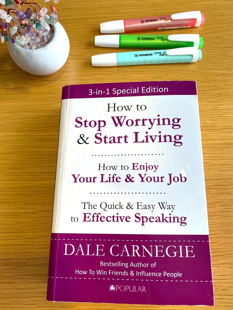 How To Stop Worrying & Start Living, Hobbies & Toys, Books & Magazines ...
