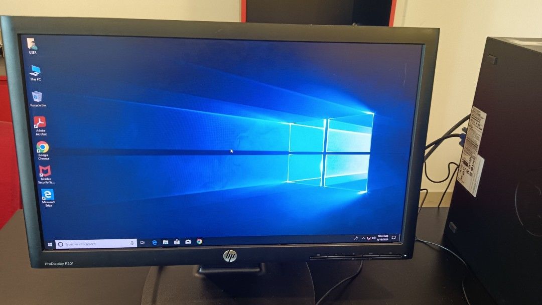 HP MONITOR SIZE 20 HD- PRO DISPLAY P201, Computers & Tech, Parts ...