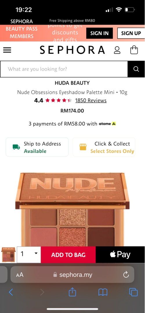 Huda Beauty Nude Medium, Beauty & Personal Care, Face, Makeup on Carousell