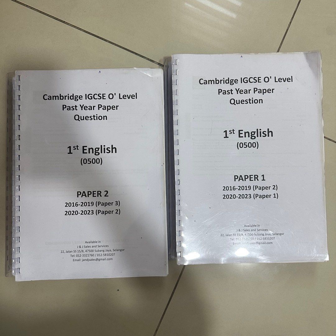 IGCSE PAST YEAR PAPER 1,2 & 3QUESTIONS 2016-2023, Hobbies & Toys, Books ...