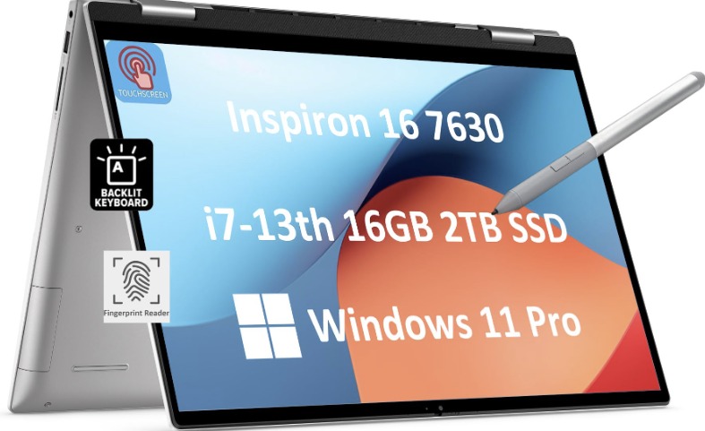 Inspiron 16 - 7630 2-in-1 Laptop OLED UHD 4K 3840x2400p 16 inches ...