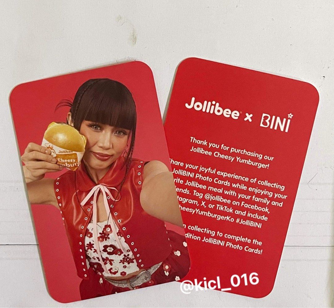 Jollibee x Bini Maloi Photocard , Hobbies & Toys, Memorabilia ...