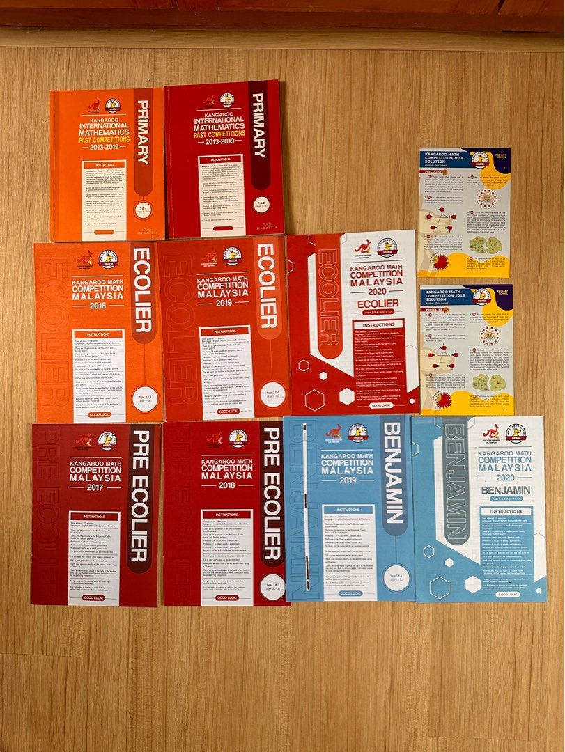 Kangaroo Math Competition Malaysia Past Papers, Hobbies & Toys, Books ...