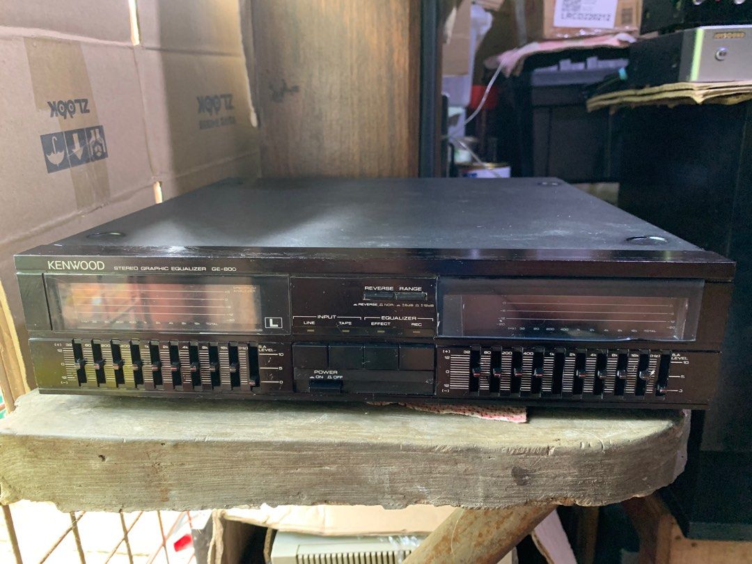 KENWOOD STEREO GRAPHIC EQUALIZER GE-800 AC 110-220 VOLTS 50/60 HZ 20 ...