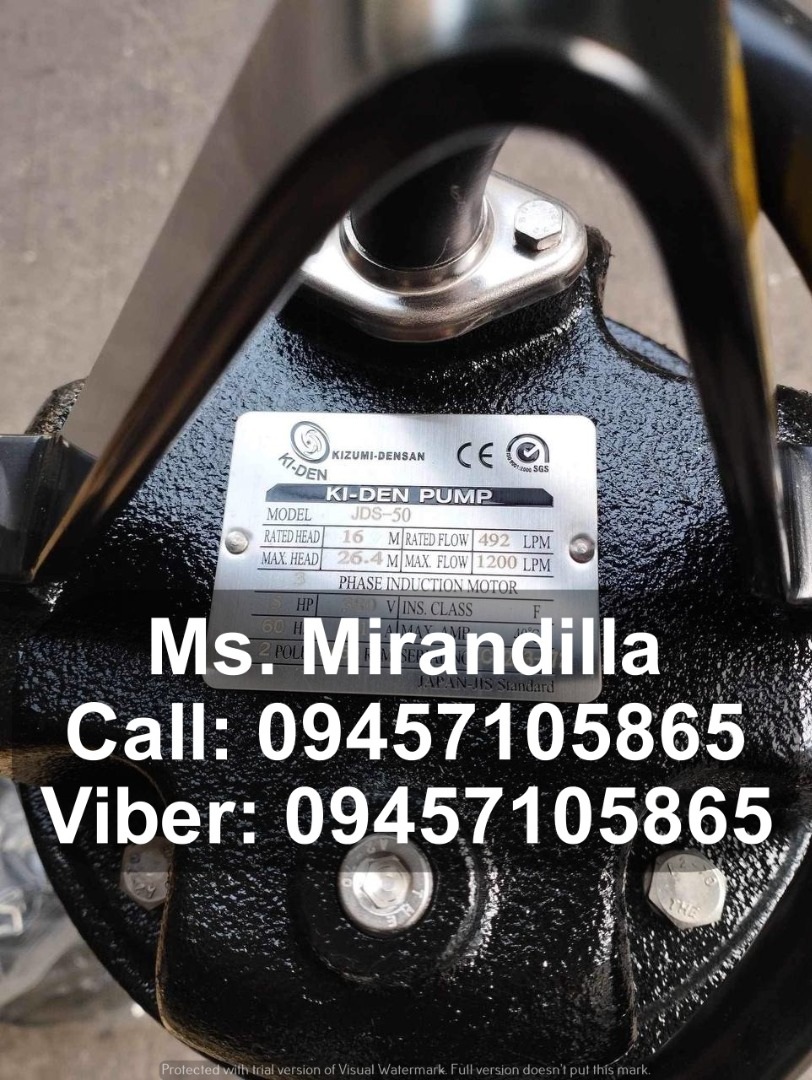 kizumi densan submersible pump, Commercial & Industrial, Construction Tools & Equipment on Carousell