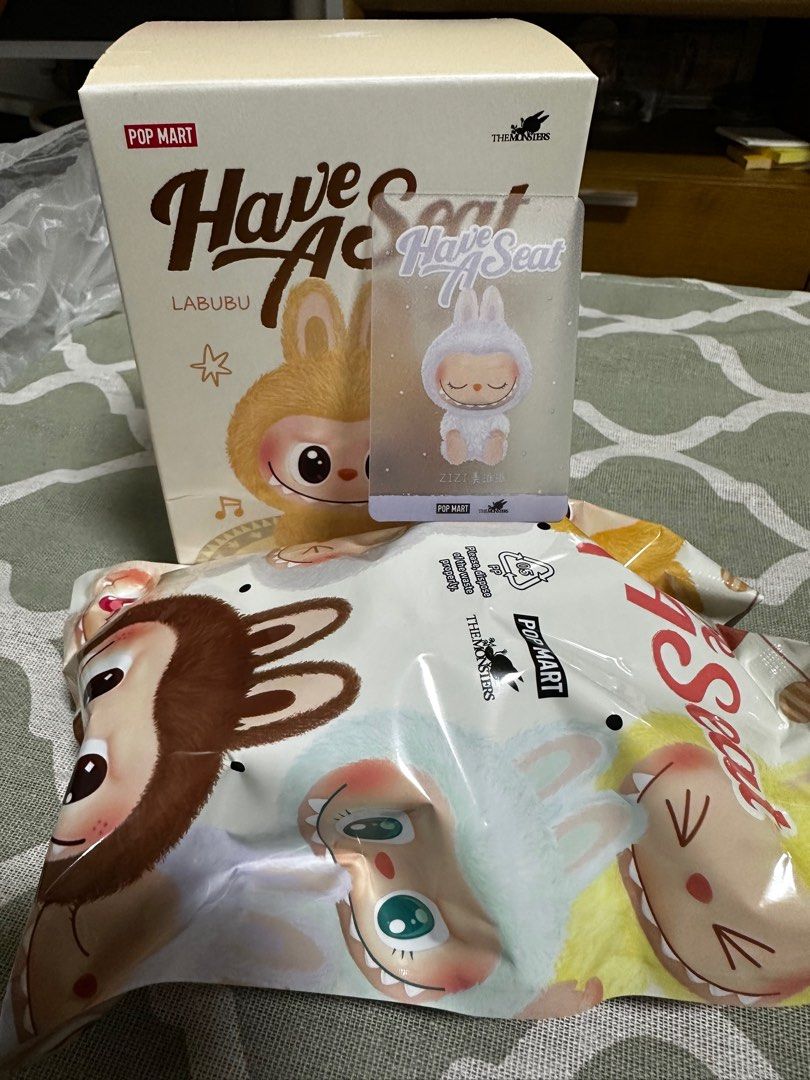 Labubu V2 have a seat, Hobbies & Toys, Toys & Games on Carousell