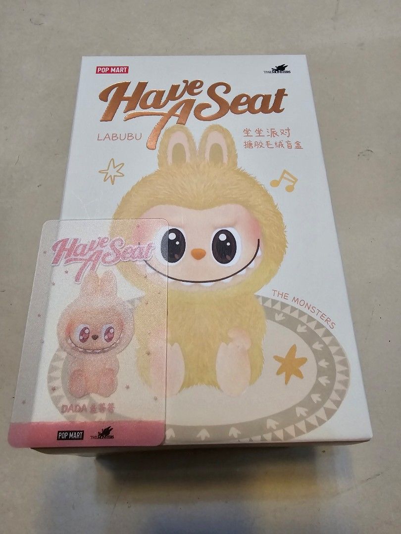 Labubu v2 Have A Seat DADA, Hobbies & Toys, Toys & Games on Carousell