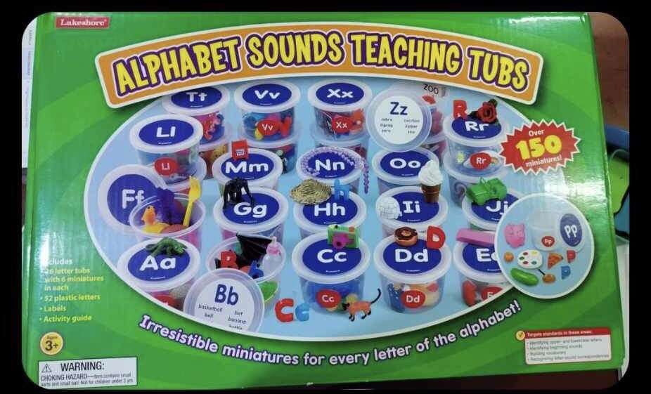 Lakeshore Alphabet Tubs, Hobbies & Toys, Toys & Games on Carousell