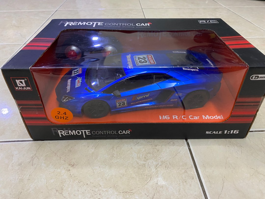 Lamborghini ( Blue) RC Car, Hobbies & Toys, Toys & Games on Carousell