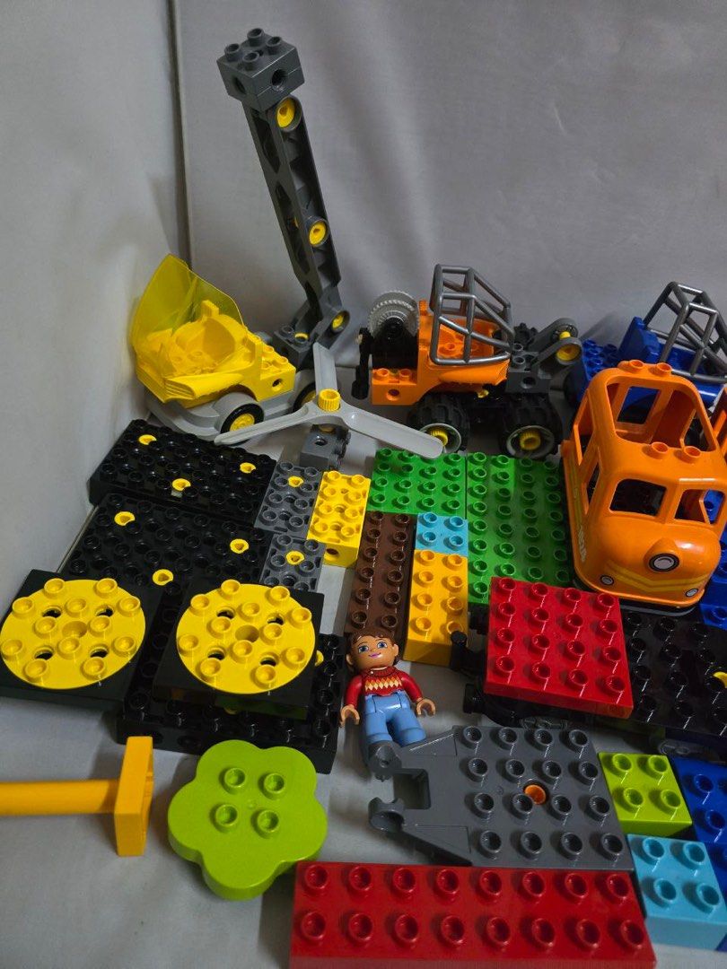 Lego duplo tech machine with assorted lego duplo cargo train, Hobbies ...