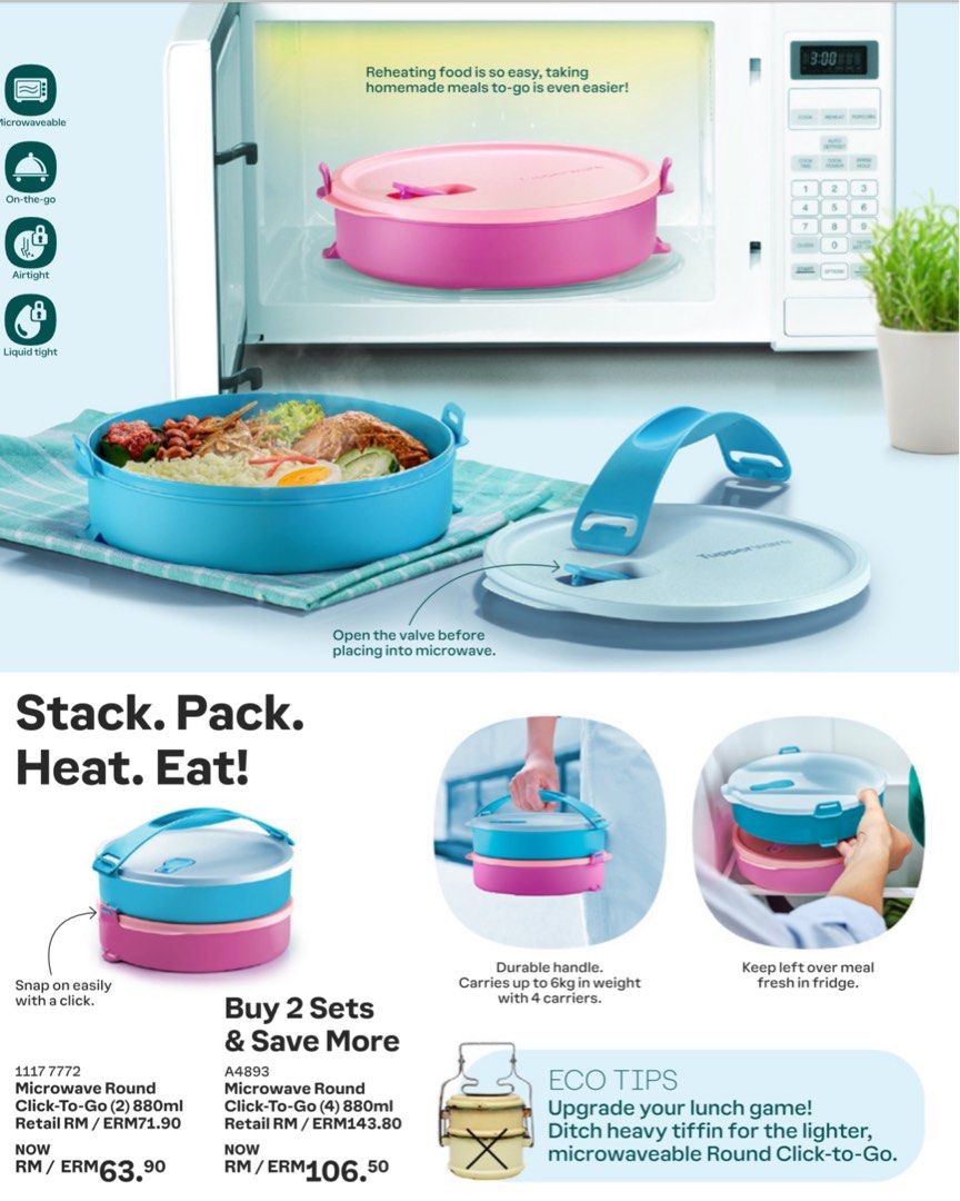Lunch box tupperware, Furniture & Home Living, Kitchenware & Tableware ...
