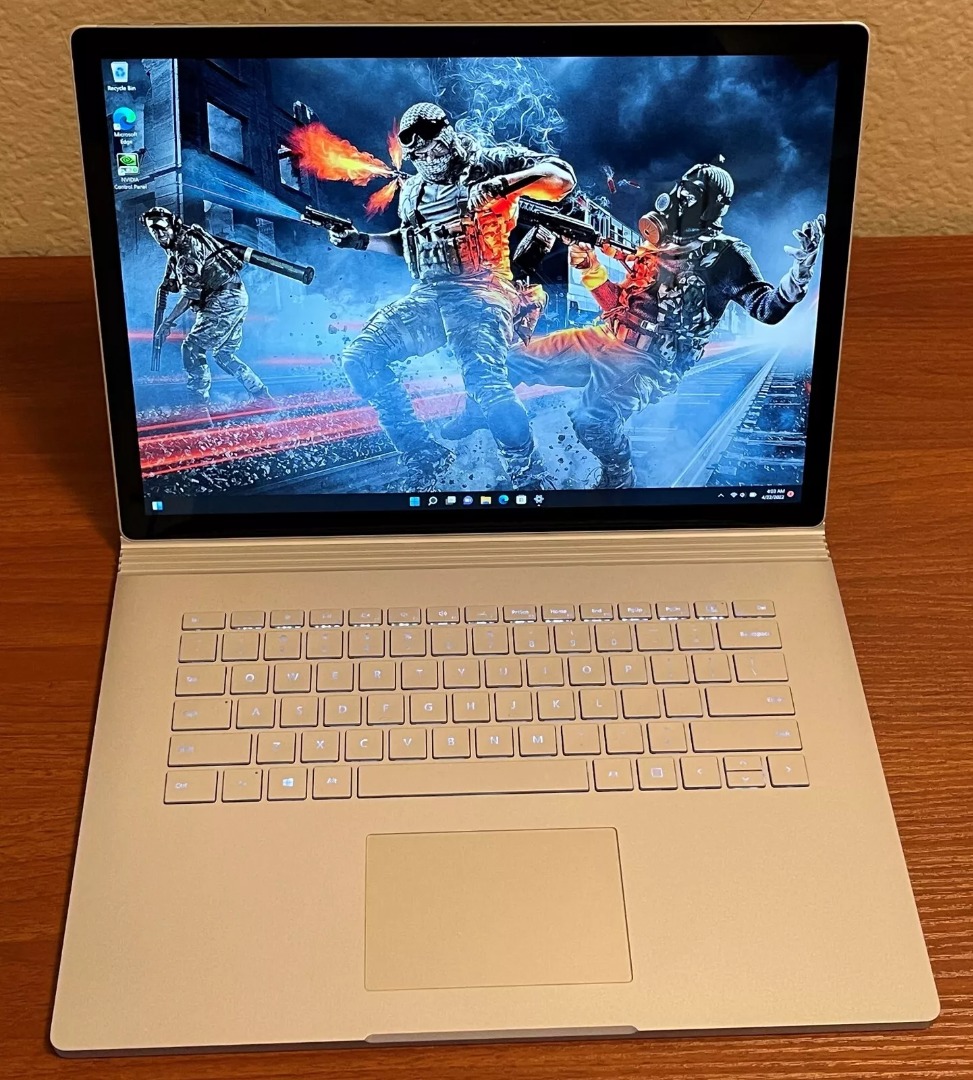 Microsoft Surface Book 2 NVIDIA Geforce GTX 1060 3240 x 2160 Resolution ...